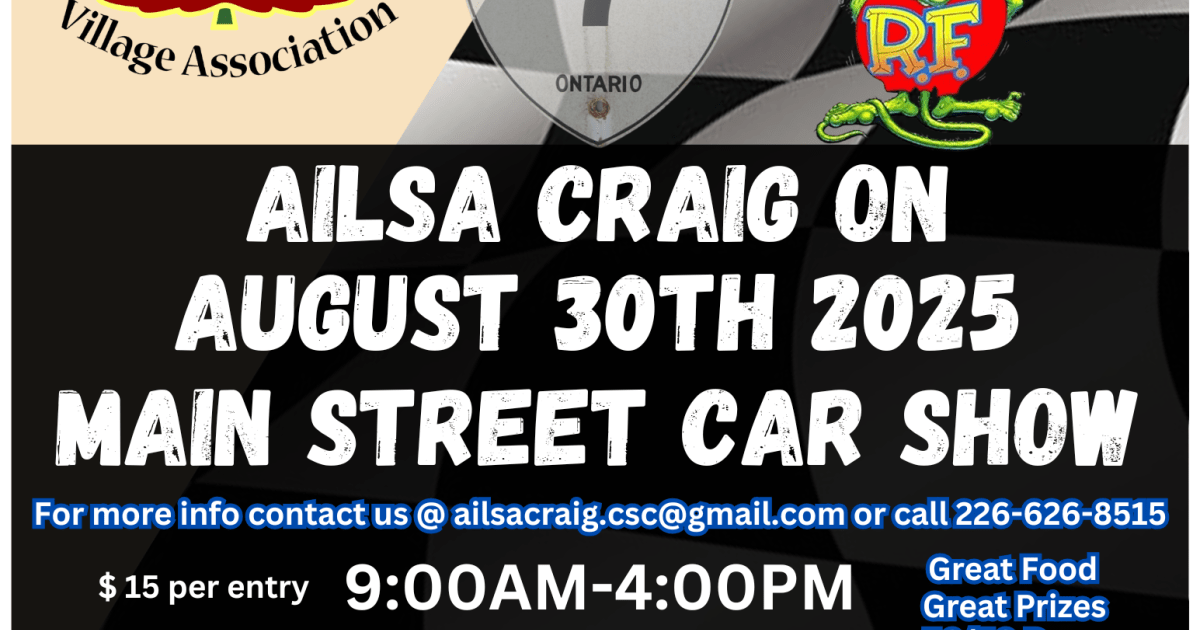 Ailsa Craig Annual Main Street Car Show | Visit Middlesex